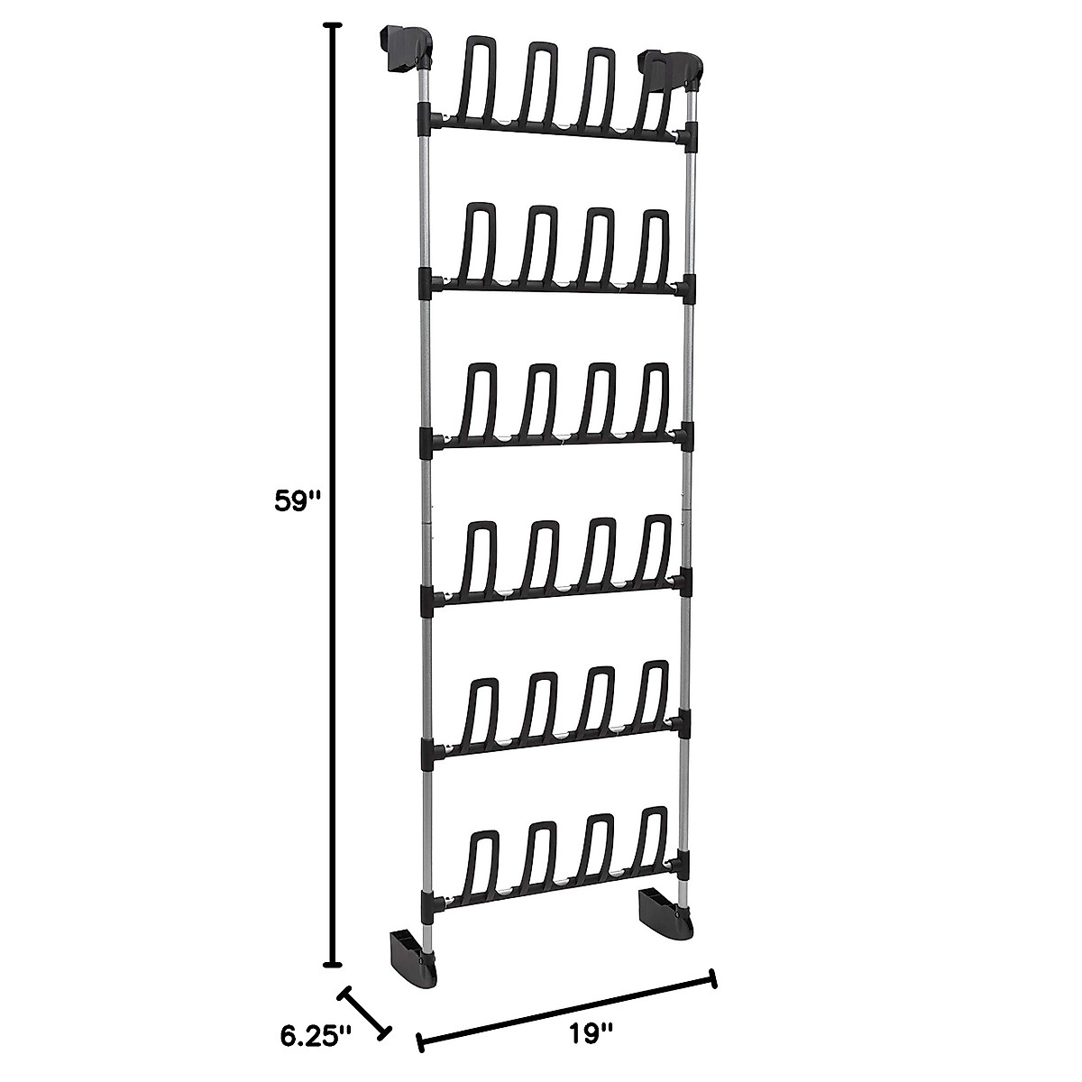 Neu Home Organize It All Over The Door 12-Pair Shoe Storage Rack