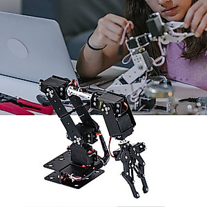 Arm Mechanical Robotic Clamp Claw Kits,6DOF Robot Mechanical Arm Clamp Claw Kit DOF Manipulator Industrial Robot Parts