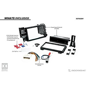 Install Centric ICFD8BN Compatible with Select Ford, Lincoln & Mercury 2004-08 Complete Installation Solution for Car Stereos