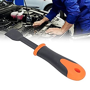 Tyenaza Cleaning Scraper, 25mm Large Head Comfortable Handle Glue Removal Oil Cleaning Shovel, for Household Floor Car