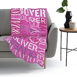 WTCWY Personalized Baby Blankets for Girls Boys with Name Custom Personalized Blankets for Kids with Name Personalized Baby Items Personalized Baby Girl Boy Gifts