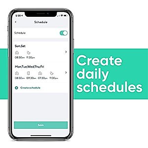 Wyze Programmable Smart WiFi Thermostat for Home with App Control, Energy Saving, Easy Installation, Works with Alexa and Google Assistant, Black