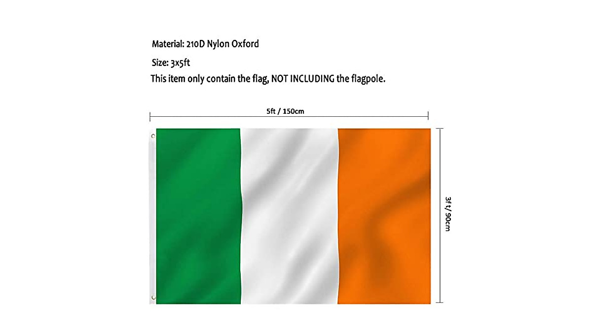 Buy tnpun Irish Flag 3x5 – Durable & Double-Sided