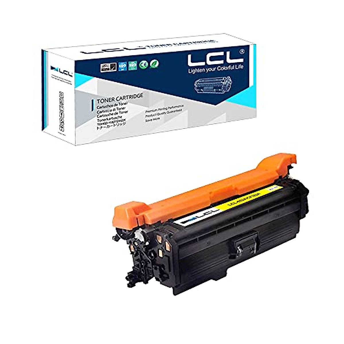 LCL Remanufactured Toner Cartridge Replacement for HP 653A CF322A M680 MFP M680dn M680f M680z 600 Color MFP M675 (1-Pack Yellow)