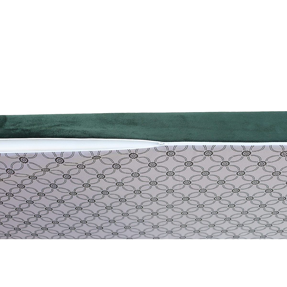 Jininworl Velvet Custom Size Bench Cushion, Bay Window Sofa Garden Cushion, High Resilience Upholstery Foam Long Chair Cushion Sofa Pads Outdoor/Indoor Patio Furniture (Green, 60" x 16" x 2")