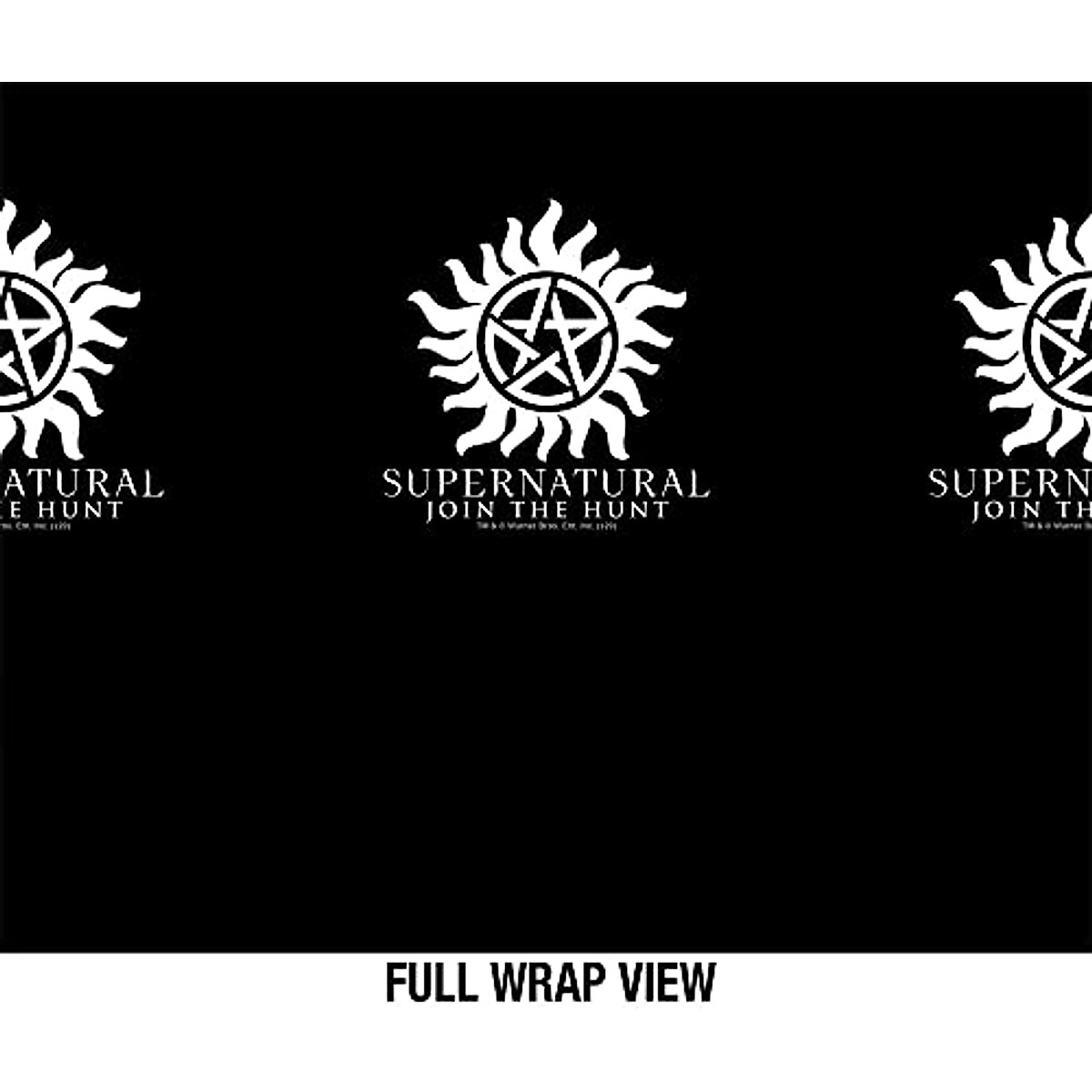 Supernatural OFFICIAL Anti Possession Symbol 24 oz Insulated Canteen Water Bottle, Leak Resistant, Vacuum Insulated Stainless Steel with Loop Cap, Black