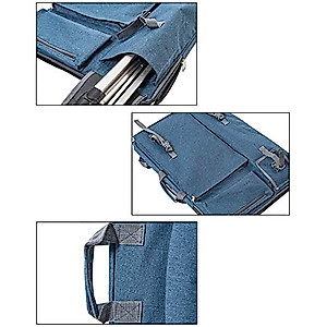 Art Carrying Case Portfolio/Art Portfolio Bag - Art Portfolio Carry Case Bag Backpack/Student Artist Outdoor Art Supply Sketch Board Travel Sketchpad Drawing Board Bag/Blue