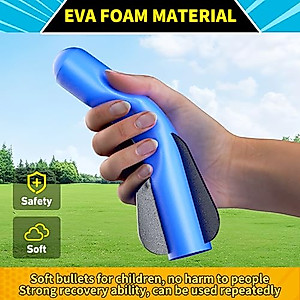 Toys Rocket Launcher for Kids - Launch up to 100 Ft, 8 Multi-Color Foam Rockets & Adjustable Launch Stand, Kids Outdoor Toys, Birthday Toys for Kids Boys Girls Age 3+ Years Old