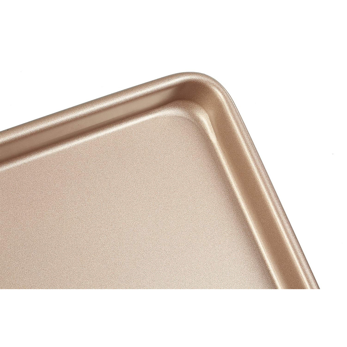 Walooza 11 Inch Baking Sheets Pan Nonstick Set of 2, Cookie Sheet Replacement Toaster Oven Tray，Deep Size 1 inch Bakeware, Non Toxic & Heavy Duty & Easy Clean