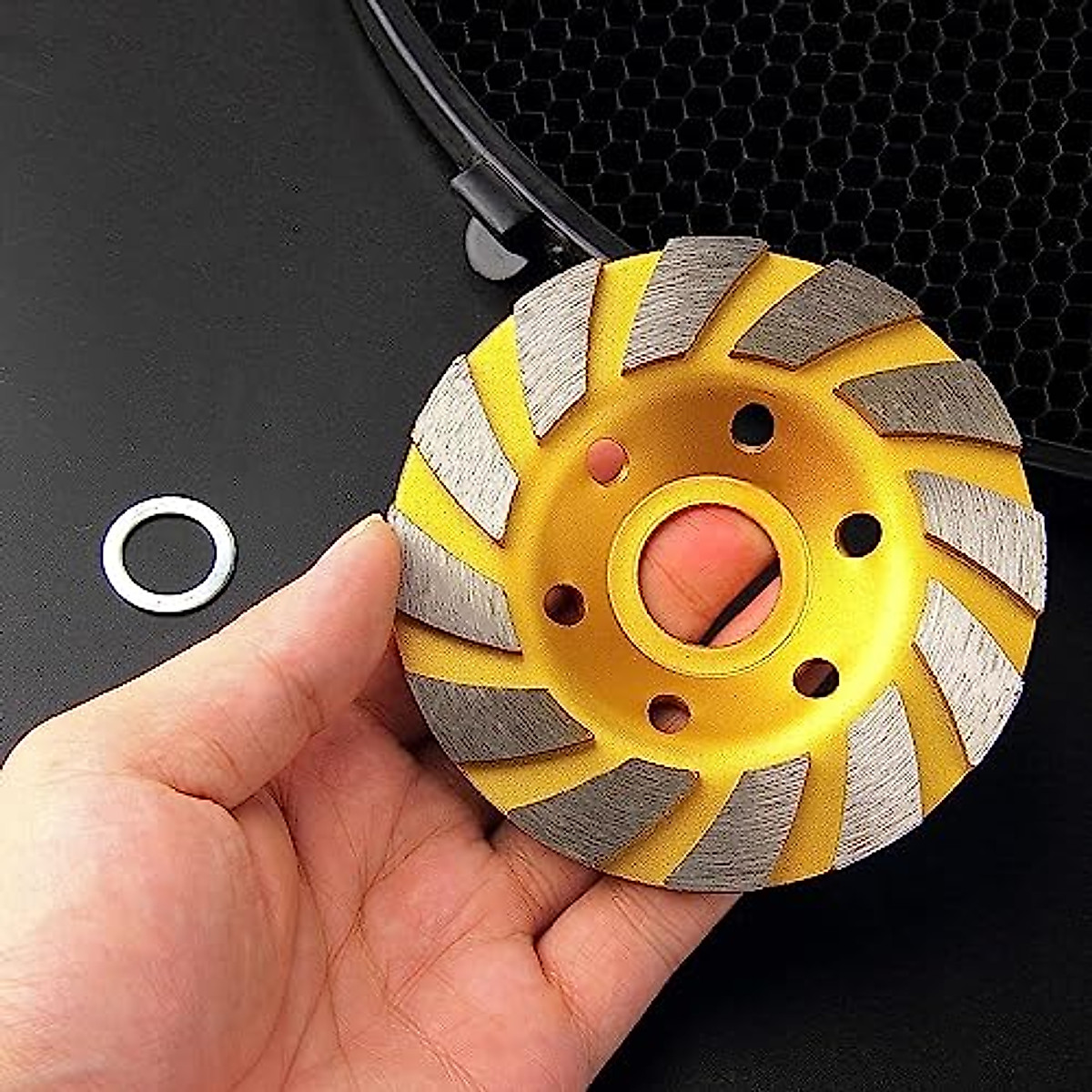 sansheng Concrete Grinding Wheel 4 inch,Diamond Cup Wheel Angle Grinder Wheels Grinding of Concrete,Granite 2 Pieces