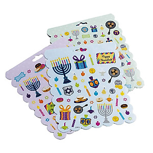 Rite Lite Hanukkah Sticker Book - Jewish Holiday Stickers - Over 200! Party Favors Gifts Decorations for Scrapbooks, Planners, and Rewards Chanukah Arts and Crafts for Endless Hours of Fun!