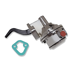 DEMOTOR PERFORMANCE Chrome High Volume Mechanical Fuel Pump For Ford Small Block V8 289 302 351W