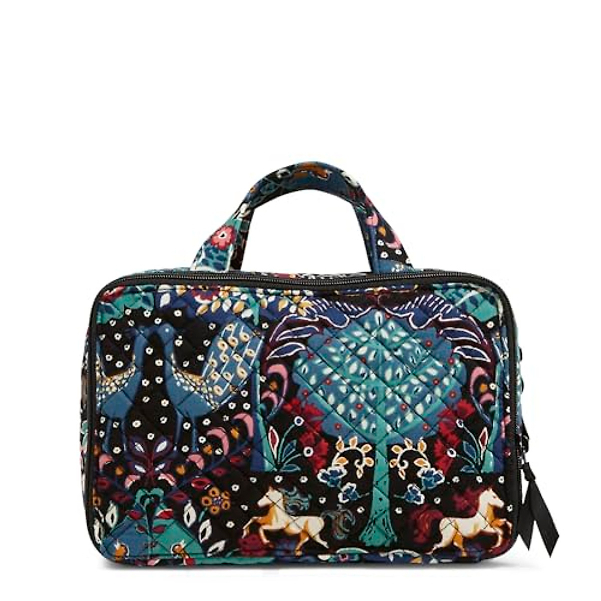 Vera Bradley Cotton Ultimate Travel Makeup Organizer Case, Enchantment