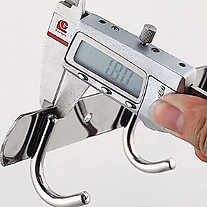 Wall Coat Rack with 6 Hooks, Coat Rack Wall Mounted, Coat Hooks, Coat Hooks Wall Mounted, Waterproof Heavy Duty Coat Wall Hooks, for Hanging Coats Purse Clothes Backpack Entryway,Towel Racks Bathroom