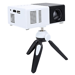 Mini Projector, 1080P LED Portable Video Projectors Support AV/USB/TF Card with Tripod Multimedia Projector for Home Entertainment and Home Cinema, 100‑240V.(US)