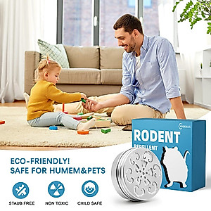 Rodent Repellent,Mouse Repellent Peppermint,Mice Repellent for House,Rat Repellent Outdoor/Indoor,Peppermint Oil to Repel Mice and Rats 2 Jars/Box