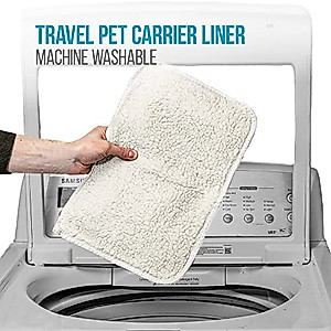Sherpa (2 Count) Replacement Liners for Travel Pet Carriers - White, Medium