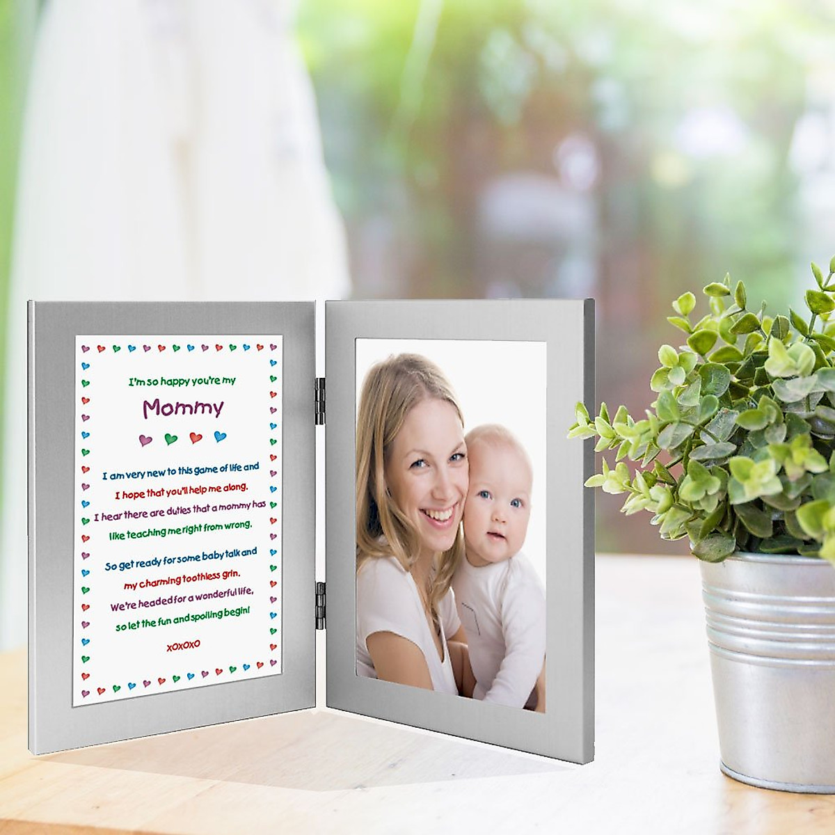 Sweet Mommy Gift from Newborn, New Mom Frame, Add 4x6 Inch Photo