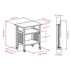 Winsome Wood Mission Home Office, Natural