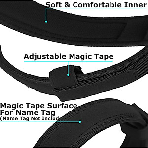 Dog Tactical Collar Military Dog Training Collar Control Handle and Heavy Metal Buckle for Medimum Large Dog Training Behavior Aids Black XL