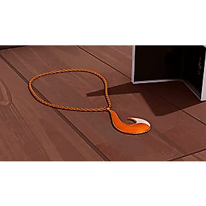 ZAG STORE -female Miraculous Ladybug - Rena Rouge Fox Necklace, Gold White Ornage