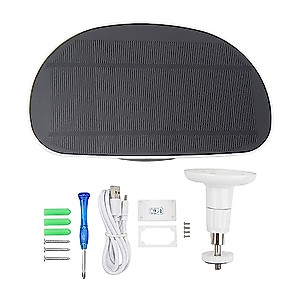 ciciglow Solar Security Camera, Waterproof Outdoor Camera, 2MP 1080P Home Security System, PIR Human Sensing, Camera Lens Flexibly Rotated Up, 2 Way Intercom