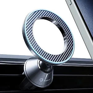 andobil for Magsafe Car Mount [Strongest Magnet, Easy Installation] All Metal Magnetic Cell Phone Holder Car, 360° Air Vent Car Phone Mount, Fits for iPhone 15 14 13 12 Pro Max Samsung S24 S23 Ultra