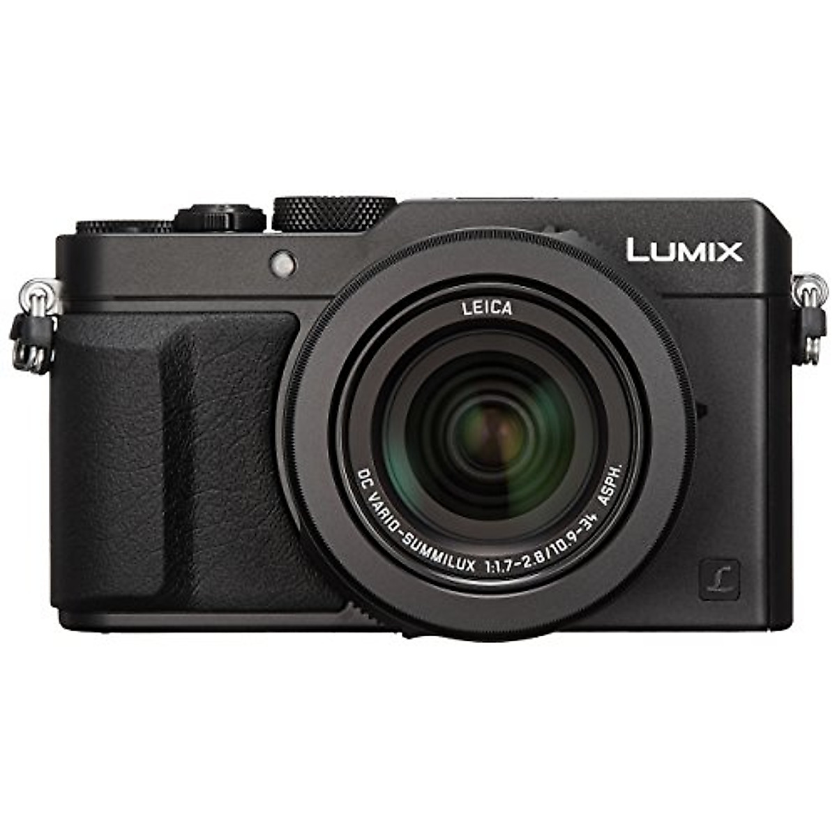 Panasonic Lumix DMC-LX100 Digital Camera, 12.8MP, 3.0-Inch Display, 24-75mm Leica DC Vario-Summilux f/1.7-2.8 Lens, 4K Ultra HD Video, HDMI/USB, Wi-Fi, NFC (Black) - International Version