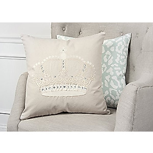 Rizzy Home T11064 Decorative Pillow, 20"X20", Light Blue