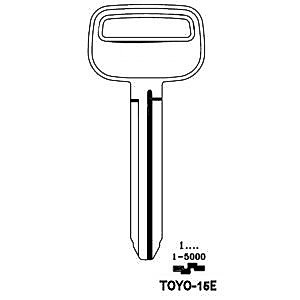 New Blank Uncut Metal Key for Toyota/ Scion/ Pontiac TR47/ X217 (Pack of 10)