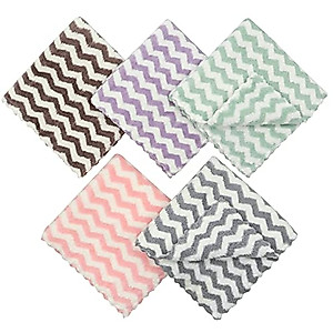 HFGBLG Microfiber Cleaning Cloth Lint Free Cleaning Rags, 10 Pack Fast Drying Dish Rags for Cleaning, Super Absorbent Kitchen Dish Cloths for Wash Dishes,12 in x 12 in, Mix Color