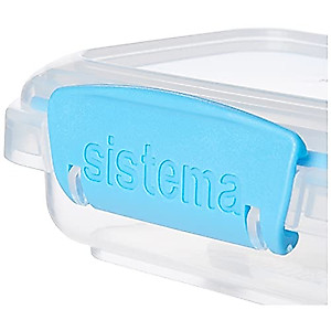 Sistema 61520 KLIP IT Accents Food Storage Container, 200 ml - Assorted Colours