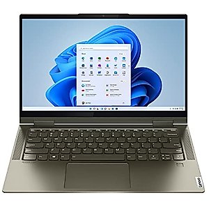 Lenovo - Yoga 7i 2-in-1 14" Touch Screen Laptop - Intel Evo Platform Core i5 - 12GB Memory - 512GB Solid State Drive - Dark Moss