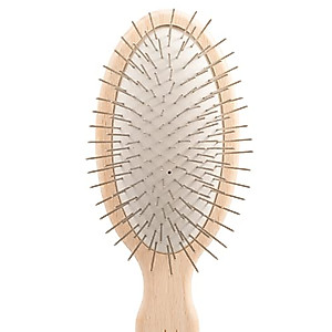 Chris Christensen Grooming Bundle - Just Divine Ready to Use Brushing Spray for Dogs, Prevents Brushing Damage, Light Detangler - 27 mm Original Series Oval Pin Brush, Stainless Steel Pins, Beech Wood