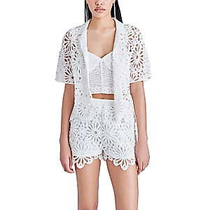 Steve Madden Apparel Women's Carolyn Jacket, Optic White