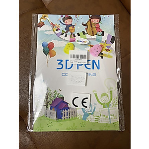 3D Printing Drawing Book, Reusable Colorful 40 Patterns Thick Paper Template with a Clear Plate, Painting Graffiti Template for 3D Pen Kids DIY Gift