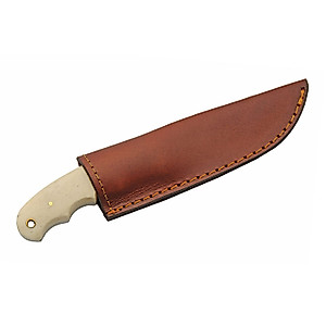 Seaside Bone Handle 8″ Stainless Steel Hunting Knife | Blue/White Resin Spacer