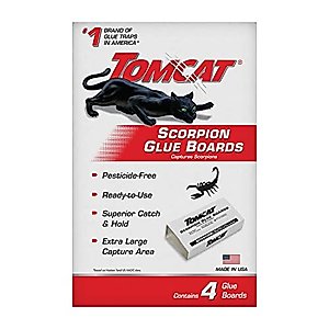 Tomcat Scorpion Glue Boards with an Extra-Large Capture Area, 4 Glue Boards