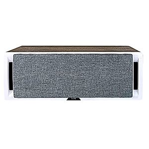 ELAC Uni-Fi Reference 3-Way 5-1/4" Center Speaker, Oak or Walnut Center Speaker for Home Theater, White Baffle with Oak Sides