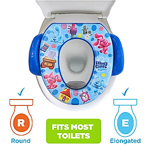 Nickelodeon Blue's Clues Soft Potty Seat and Potty Training Seat - Soft Cushion, Baby Potty Training, Safe, Easy to Clean