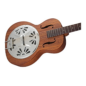 Gretsch G9200 Boxcar Round-Neck Mahogany Body Resonator 6-String Guitar with Padauk Fingerboard (Natural Finish)
