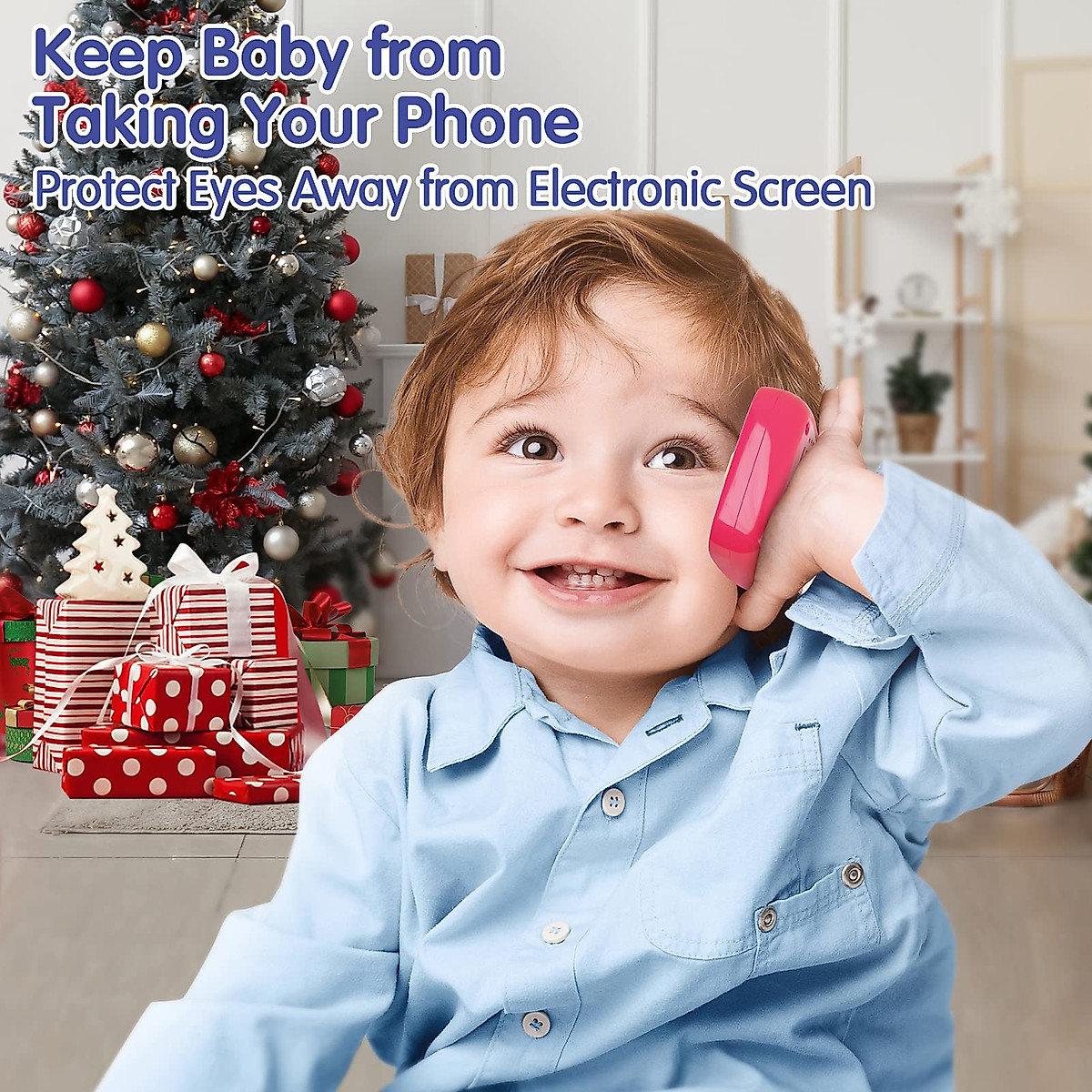 1 Year Old Girl Gifts Baby Toys 12-18 Months Interactive Learning Cell Phones Toy with Music Infant and Toddler, Toys for 1 Year Old Boy Gifts