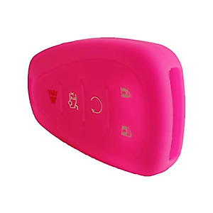 Silicone Smart Key Fob Cover Case Protector Keyless Remote Holder for 2016-2021 Chevrolet Malibu Camaro Trax Traverse Trailblazer Sonic Cruze Blazer Volt Equinox Spark FCC ID HYQ4EA