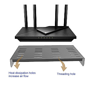 JINGCHENGMEI 2 Pcs of Floating Metal Wall Shelf Steel Heavy Duty Modern Shelf Bracket 12"*8" Deep for Console, Gaming