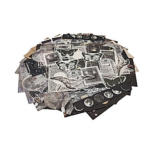 ZMLSED Vintage Ephemera Scrapbook Stickers,100 Pieces Star Universe Bundle Junk Journal Kit Supplies Material Paper Pack Decorative Aesthetic for Craft Art Bullet Junk Journal Planner Collage Album