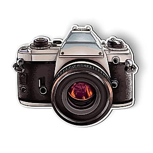 Retro Camera Camera Photo Photographer - 5" Magnet for Car Locker Refrigerator