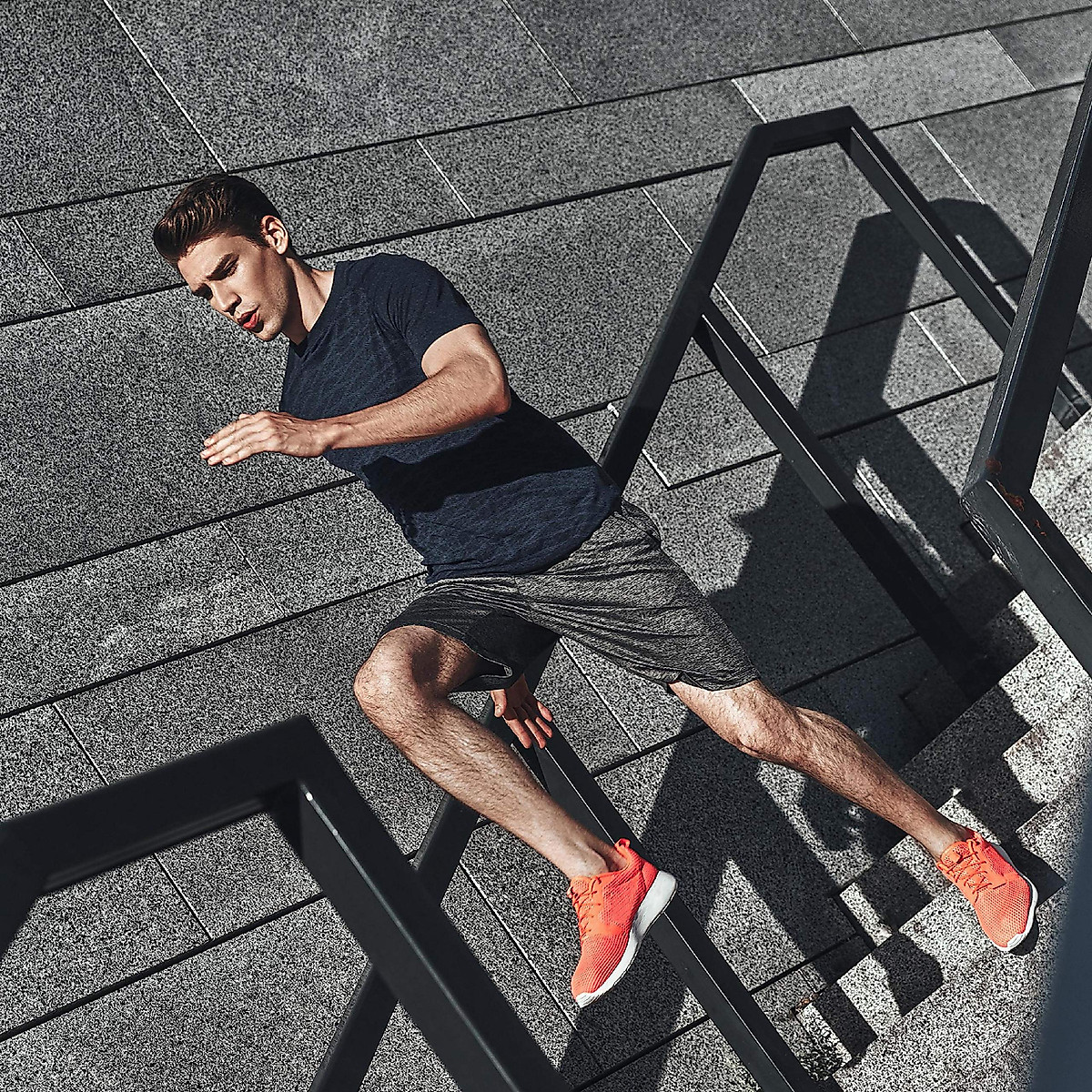 BALENNZ Athletic Shorts for Men with Pockets and Elastic Waistband Quick Dry Activewear