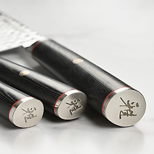 MIYABI Mizu SG2 Knife & Sharpener Set, 4 Piece