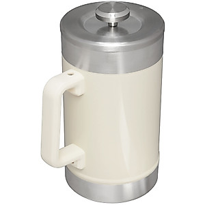 Stanley French Press 48oz with Double Vacuum Insulation, Stainless Steel Wide Mouth Coffee Press, Large Capacity, Ergonomic Handle, Dishwasher Safe