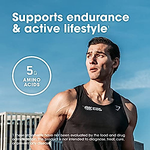 Optimum Nutrition Amino Energy Naturally Flavored Powder, Pre Workout, BCAAs, Amino Acids, Keto Friendly, Green Tea Extract, Energy Powder - Watermelon, 25 Servings